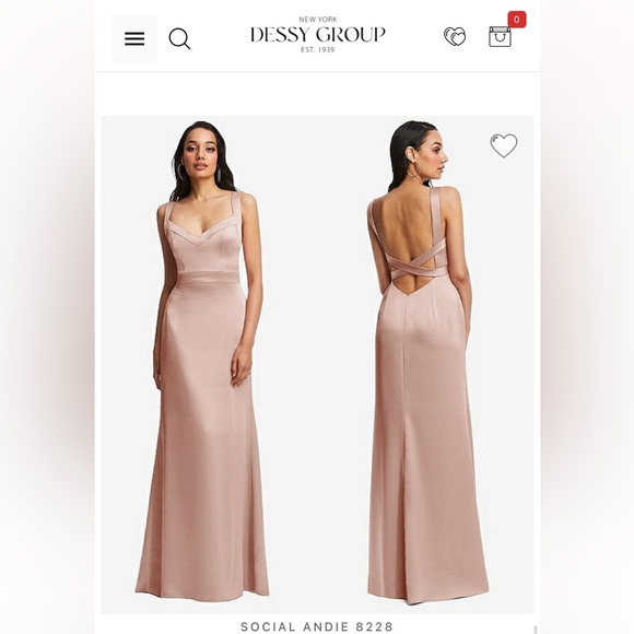 Dessy Collection | Dresses | Dessy Bridesmaid Dress In Toasted Sugar ...